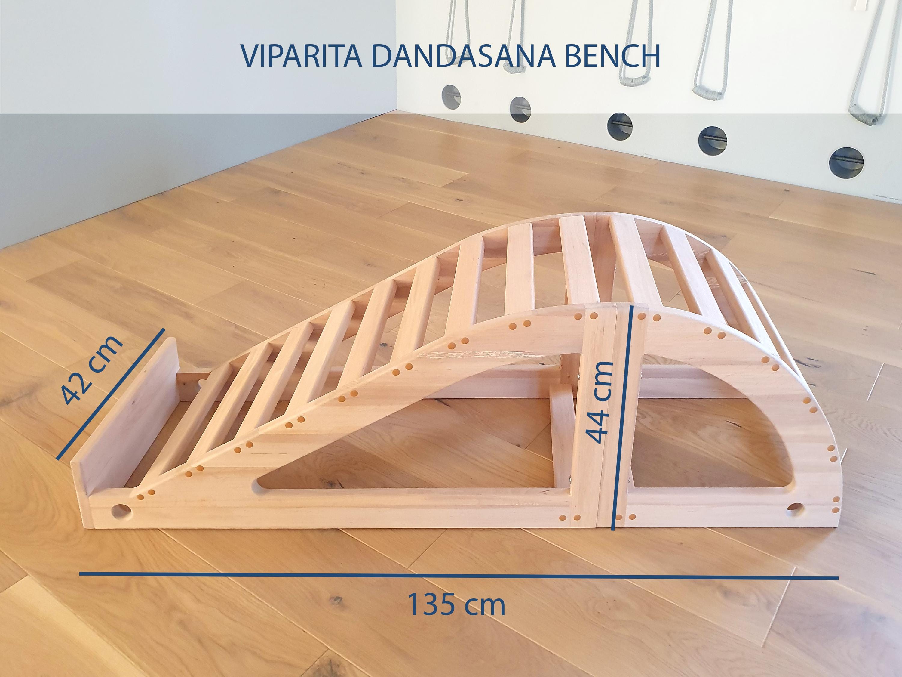 Iyengar Yoga Back Bending Bench. Wooden Yoga Bench. Viparita Dandasana ...