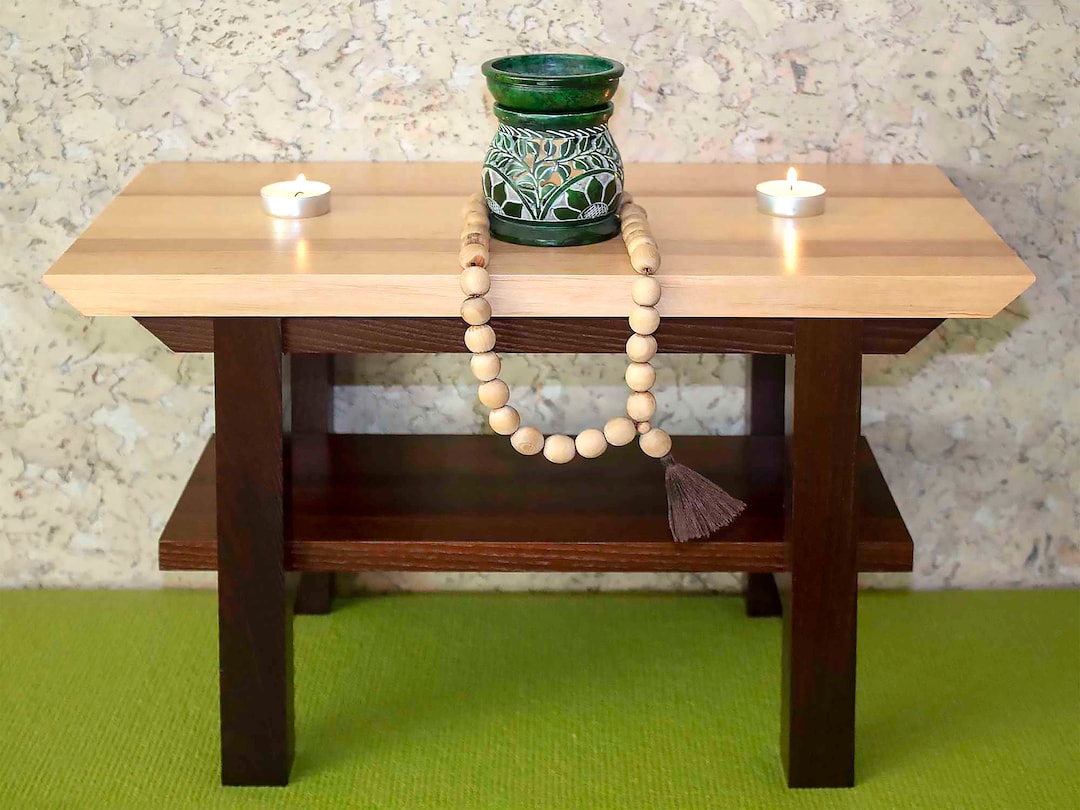 Puja Table. Meditation Shrine. Prayer Table. Meditation Altar. Tea ...