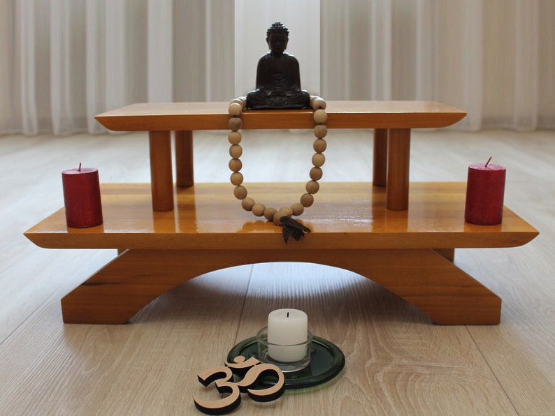 Puja table. Meditation shrine. Prayer table. Meditation altar. | Etsy