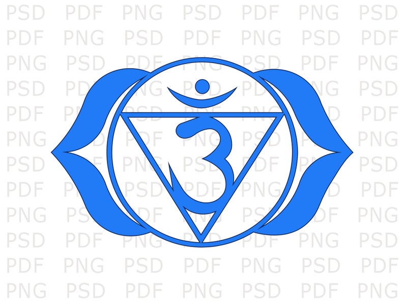 Digital Instant Download Ajna Chakra SVG. 7 Chakra Symbols - Etsy