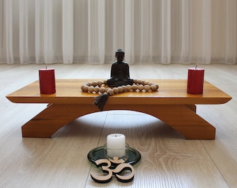 Japanese Style Tea Table. Puja Table. Meditation Shrine. Prayer Table ...