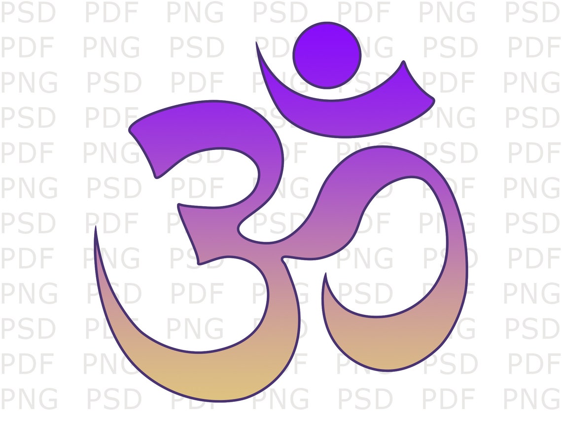 Digital Instant Download OM Symbol SVG. Cut File. PSD - Etsy