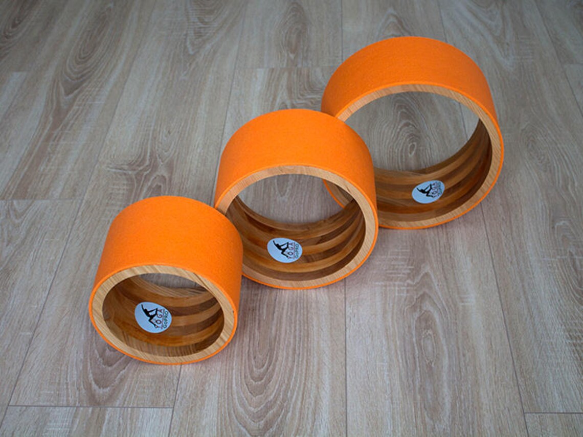 ECO Yoga wheel set 8 1012 . Wooden yoga | Etsy