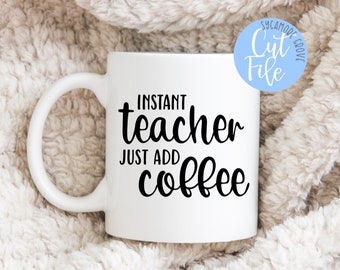 Just Add Coffee Svg | Etsy