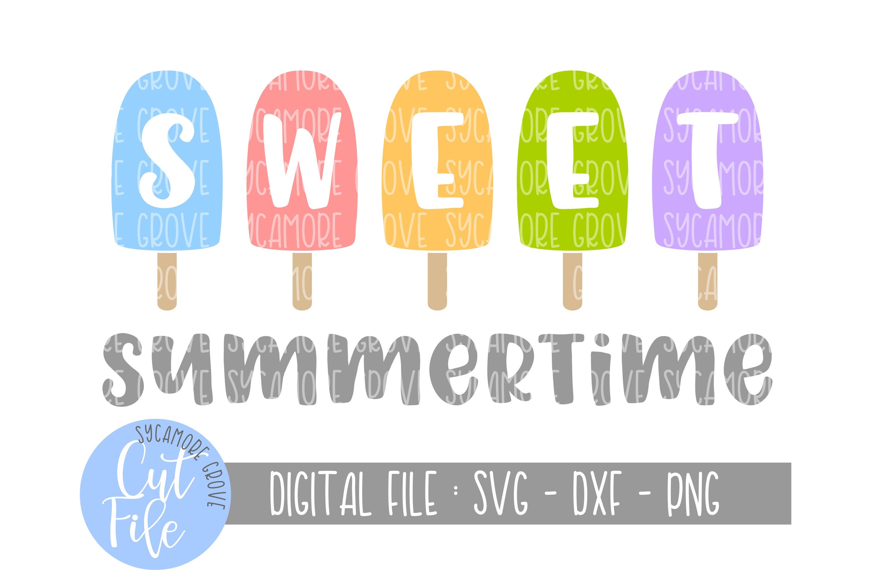Sweet Summertime Popsicles svg Welcome Summer svg Silhouette | Etsy