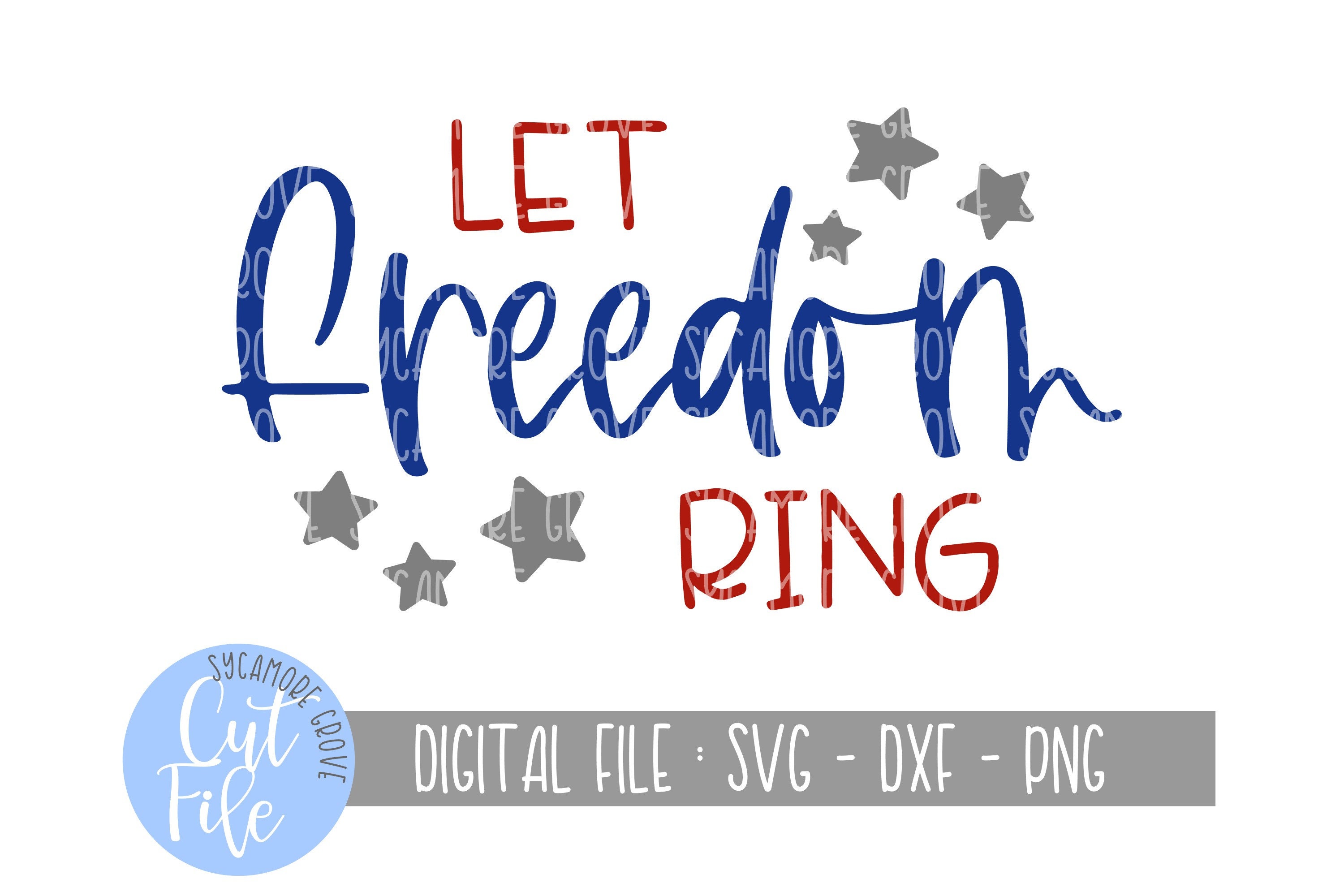 Let Freedom Ring Svg Fourth of July Svg Patriotic Summer - Etsy
