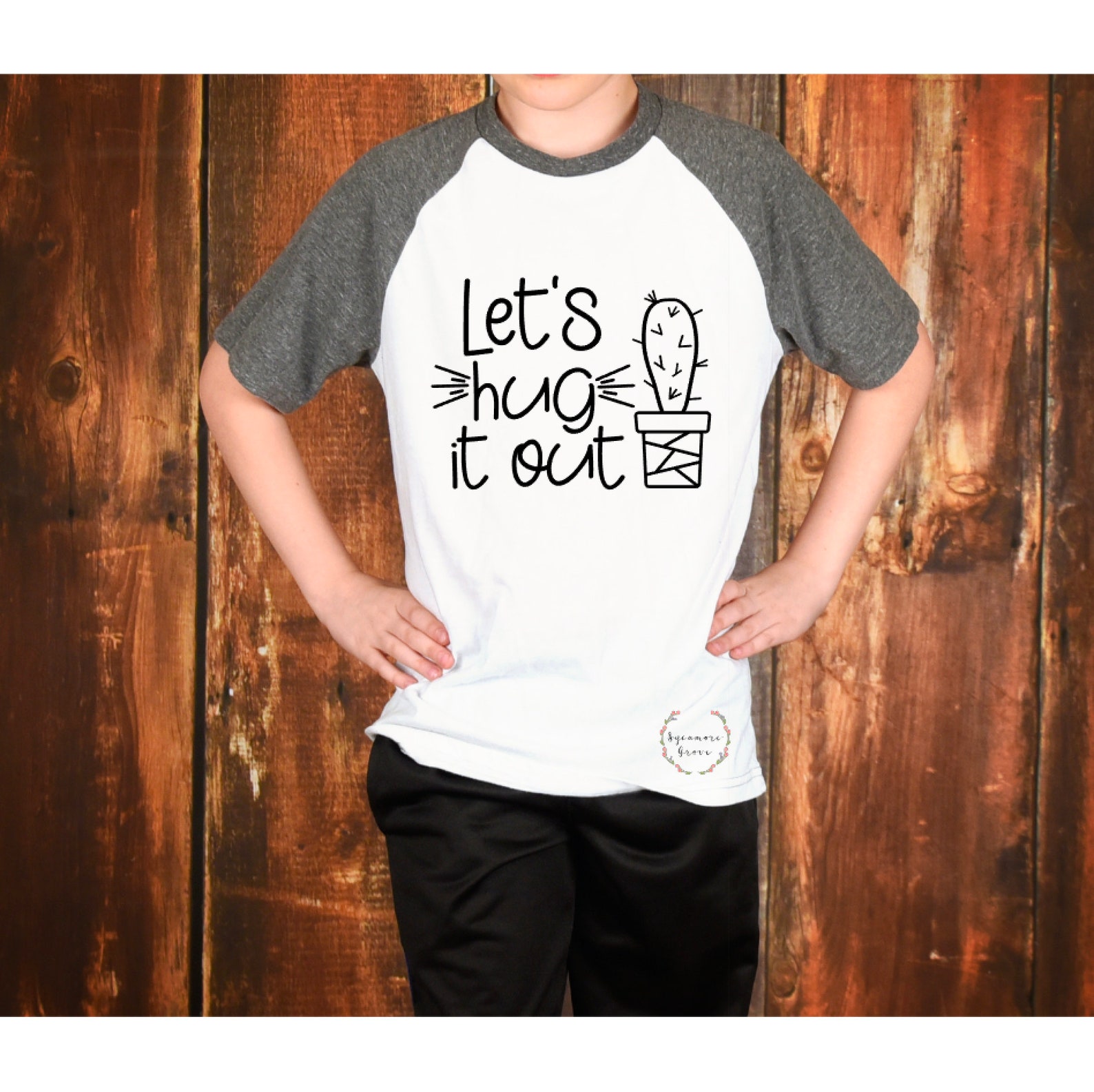 Let's Hug It Out SVG Funny Cactus Valentine's Day | Etsy