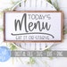Today's Menu Eat It or Starve Svg, Funny Kitchen Svg, Silhouette ...