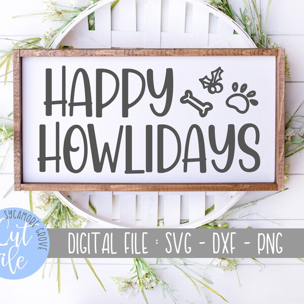 Happy Howlidays Svg - Etsy