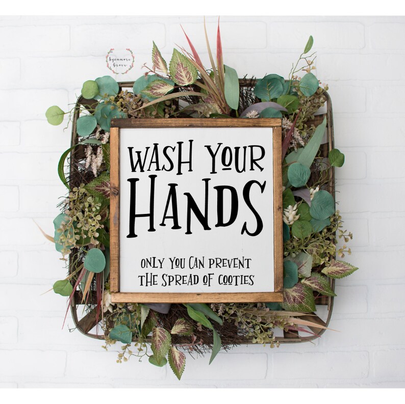 Wash Your Hands Only You Can Prevent the Spread of Cooties - Etsy