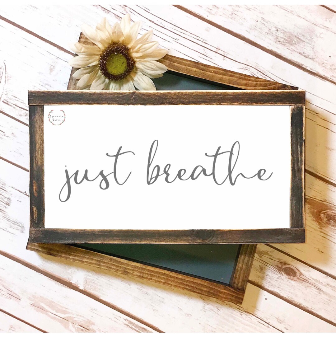 Just Breathe SVG, Inspirational Digital Cut File - Etsy