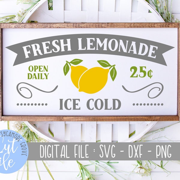 Ice Cold Lemonade Svg - Etsy