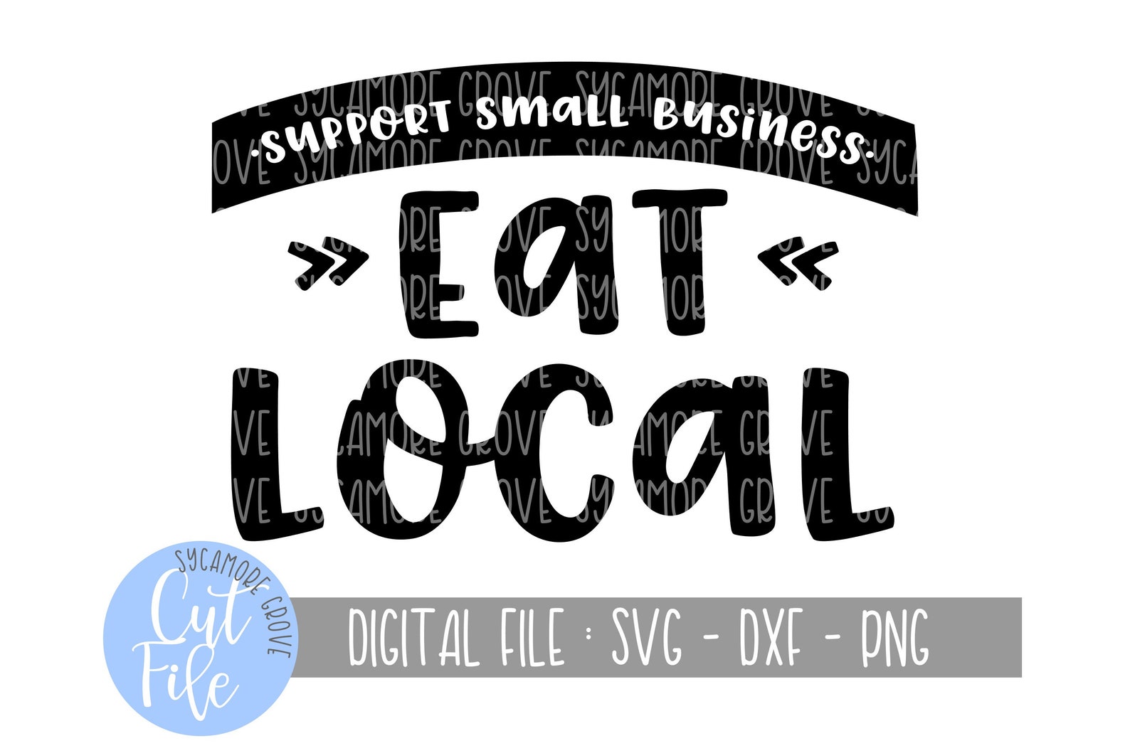 Eat Local Svg Support Small Business Svg Restaurant Decor - Etsy