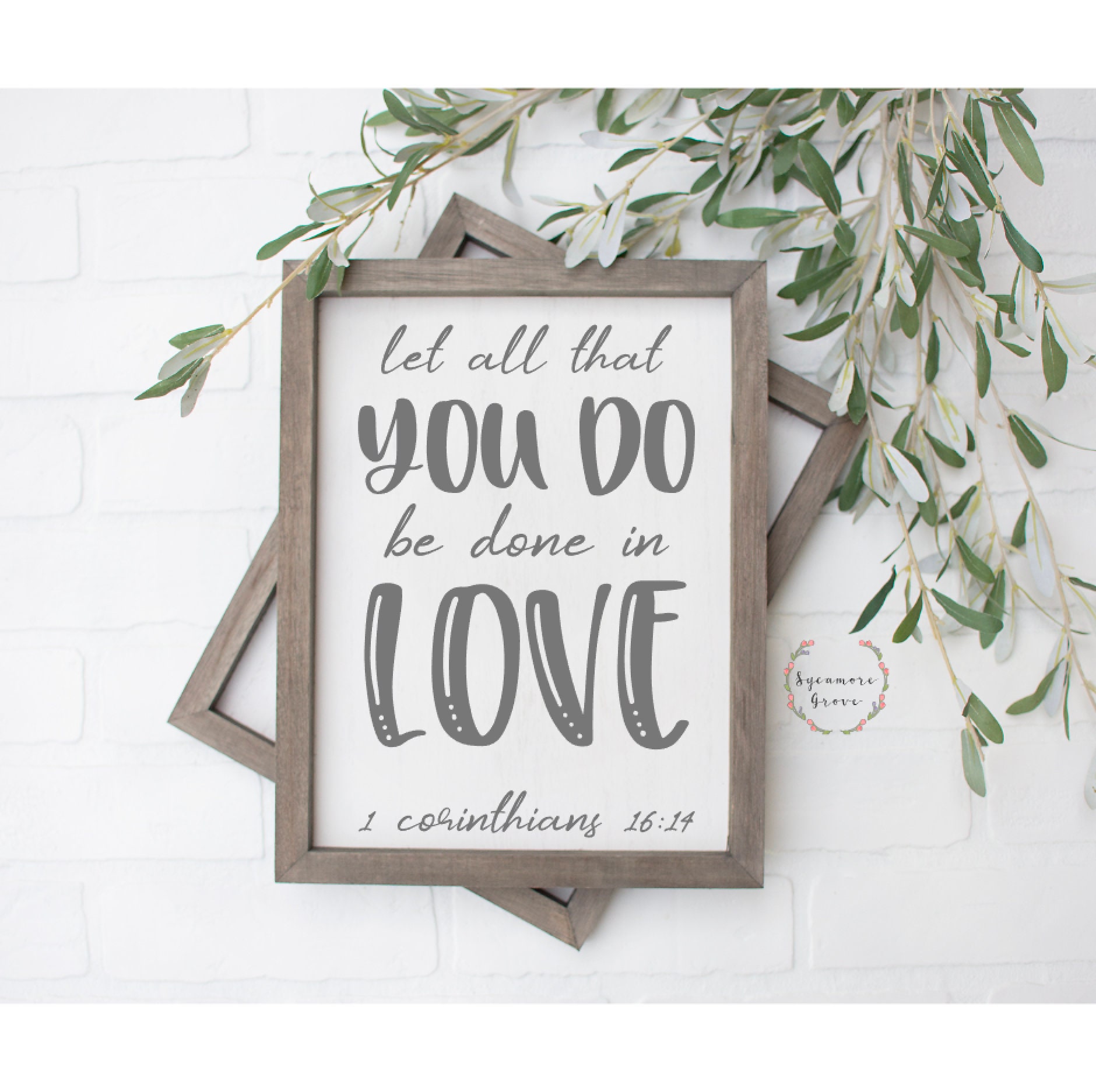 Let all that you do be done in love SVG 1 Korinther 16:14 | Etsy