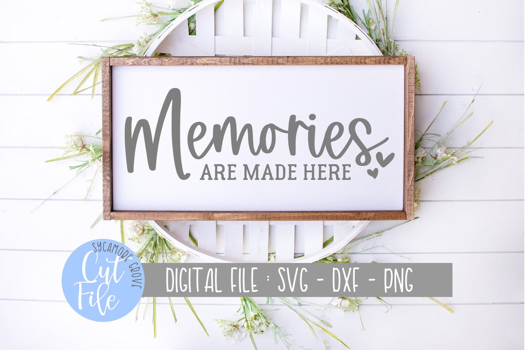 Los recuerdos se hacen aquí svg Bienvenido a nuestra casa - Etsy México