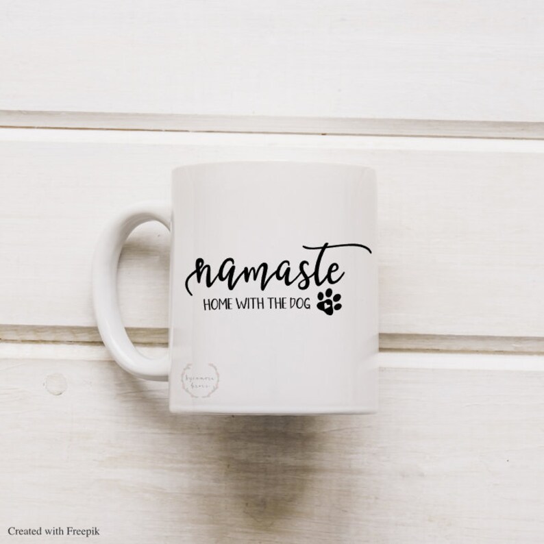 Namaste Home With the Dog SVG Dog Mom Svg Stay Home Svg | Etsy