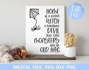 Wicked Old Hag Svg File - Etsy