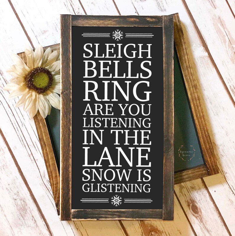 Sleigh Bells Ring Are You Listening Christmas Cut File - Etsy