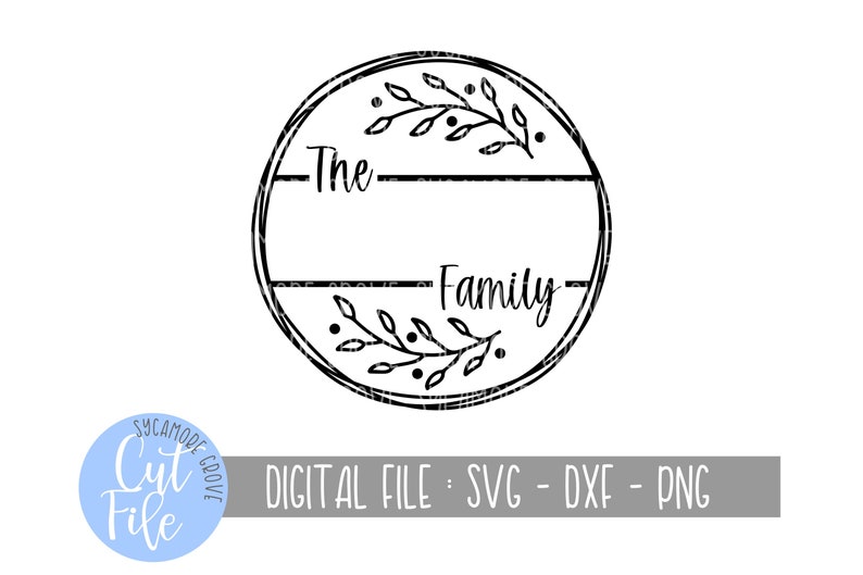 Customizable Round Last Name Bundle Svg Set of 7 Svg Family - Etsy