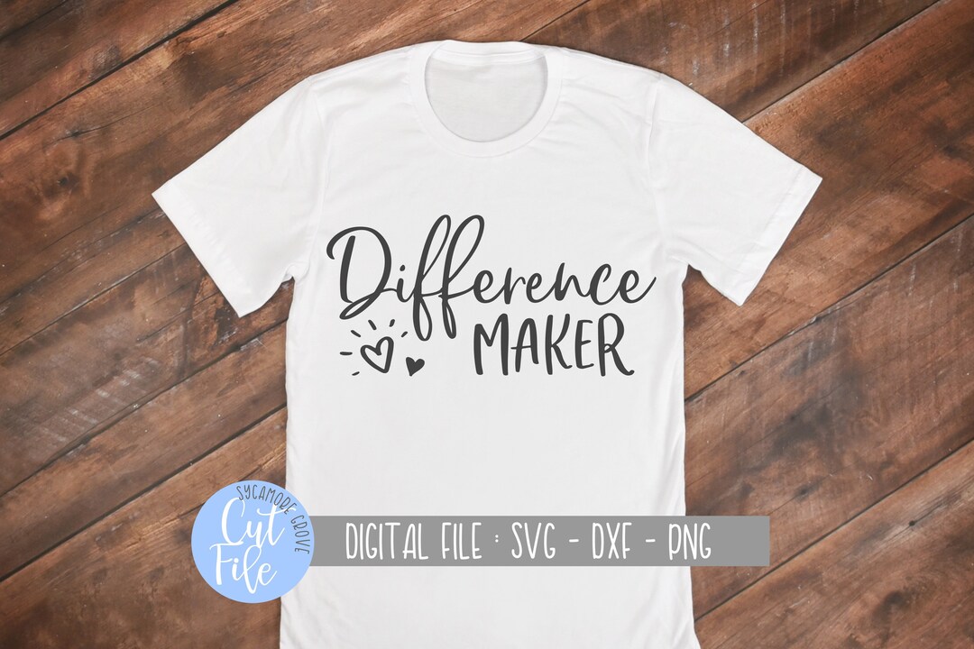 Difference Maker Svg School Teacher Svg Coach Svg Therapist - Etsy