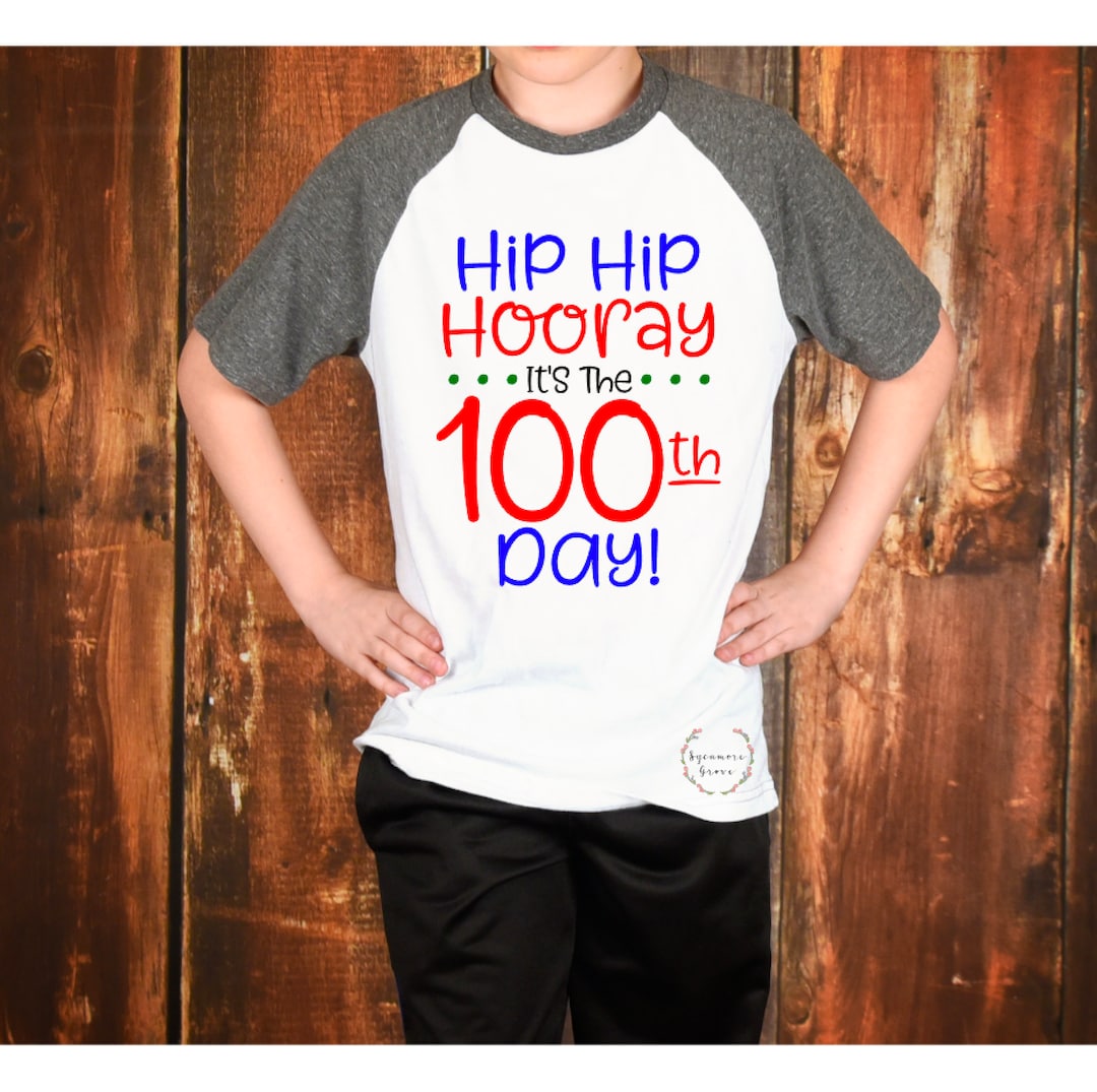 Hip Hip Hooray It's the 100th Day SVG, One Hundred Days of School ...