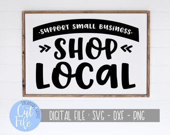 Shop Local Svg - Etsy