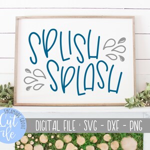 Splish Splash Svg Bathroom Decor Svg Silhouette Cricut - Etsy