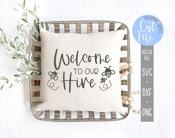 Welcome to Our Hive SVG Cut File Digital Download for Cricut - Etsy