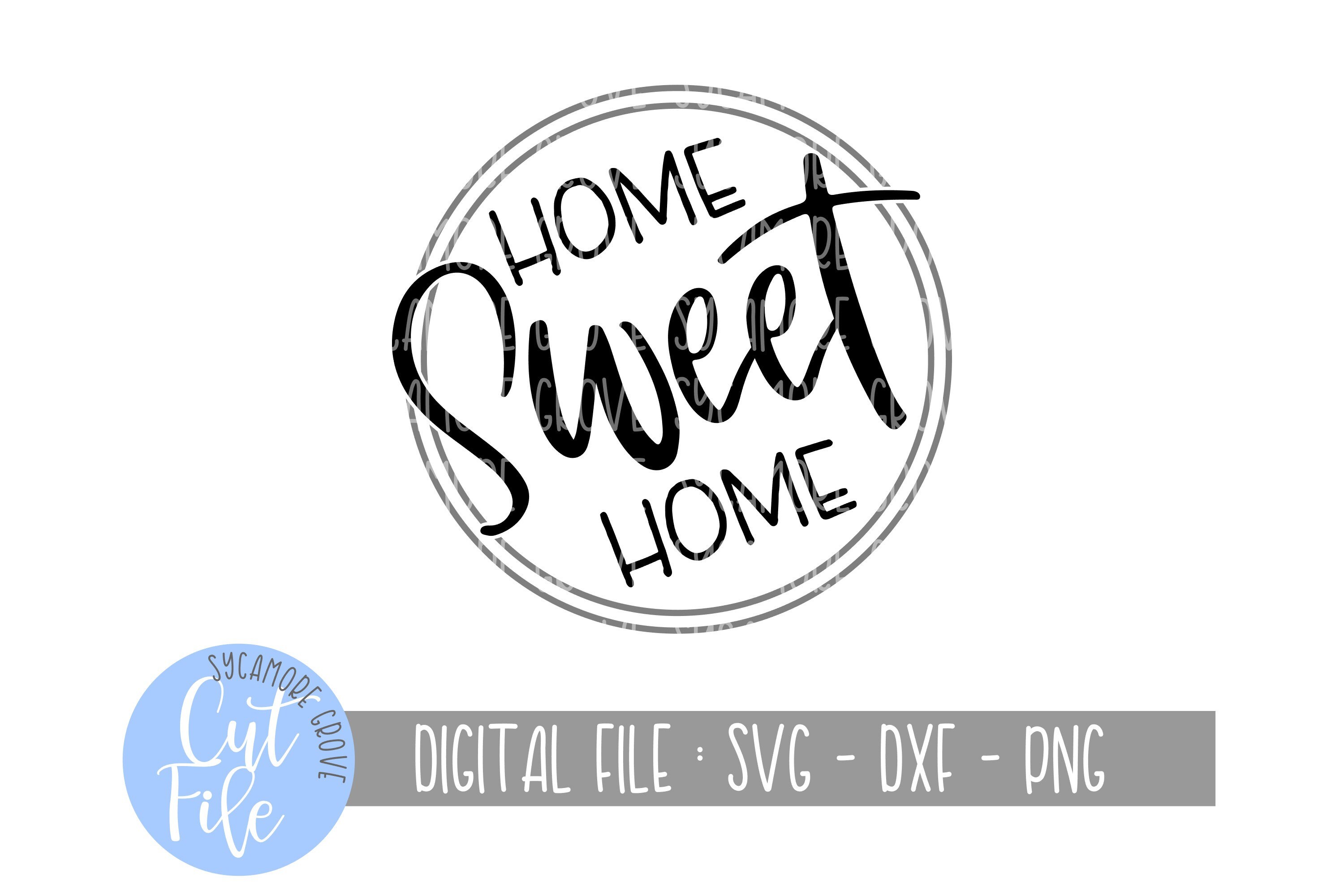 Round Home Sweet Home Svg Door Hanger Svg Welcome to Our | Etsy Australia