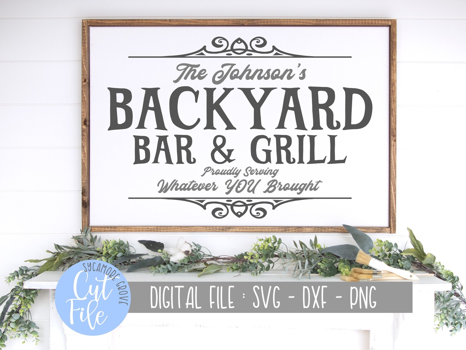 Backyard Bar and Grill Svg Serving Whatever You Brought Svg - Etsy
