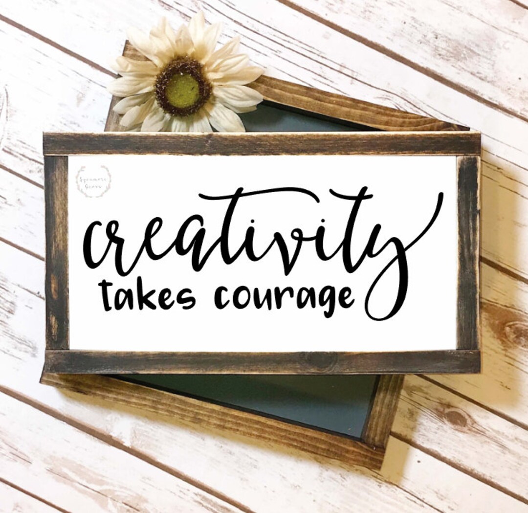 Creativity Takes Courage Svg Artist Svg Motivational Svg - Etsy