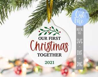 Our First Christmas Together Svg - Etsy