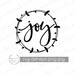Joy SVG, Christmas SVG, Joy Wreath Svg, Christmas Wreath Svg, Christmas ...