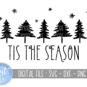 Tis the Season Svg, Christmas Trees Svg, Farmhouse Christmas Svg ...
