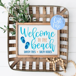 Welcome to the Beach SVG, Summer Vacation Home Digital Cut File - Etsy