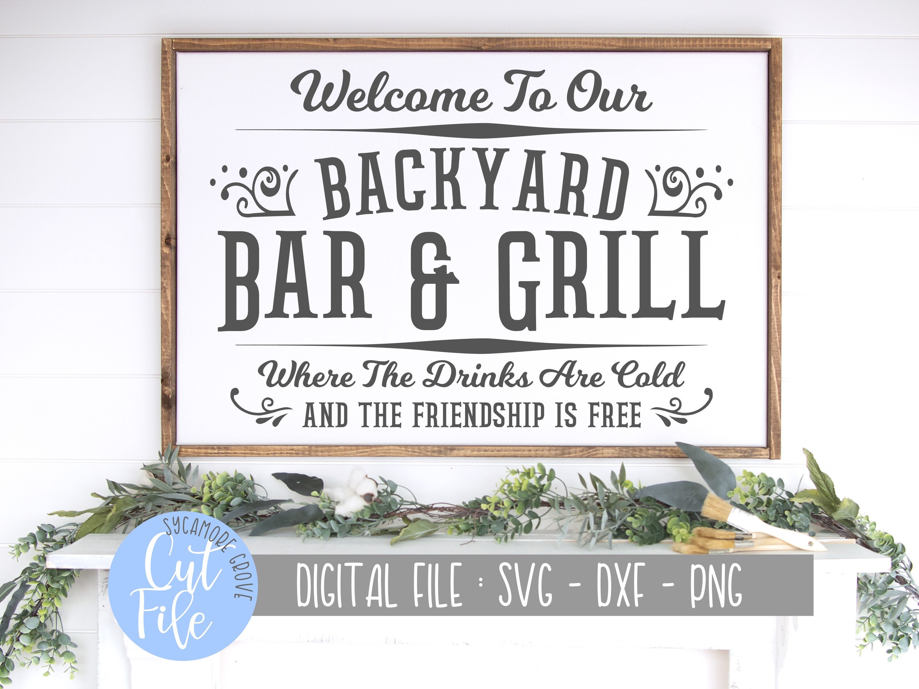 Welcome to Our Backyard Bar and Grill Svg Drinks Are Cold and - Etsy Welcome to Our Backyard Bar and Grill Svg Drinks Are Cold and - Etsy