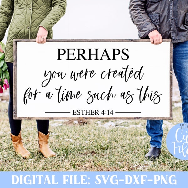Perhaps You Were Created for Such a Time as This Png - Etsy UK