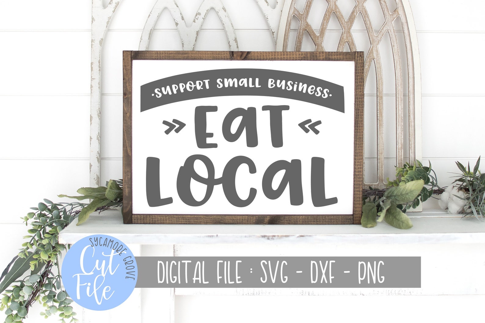Eat Local Svg Support Small Business Svg Restaurant Decor - Etsy