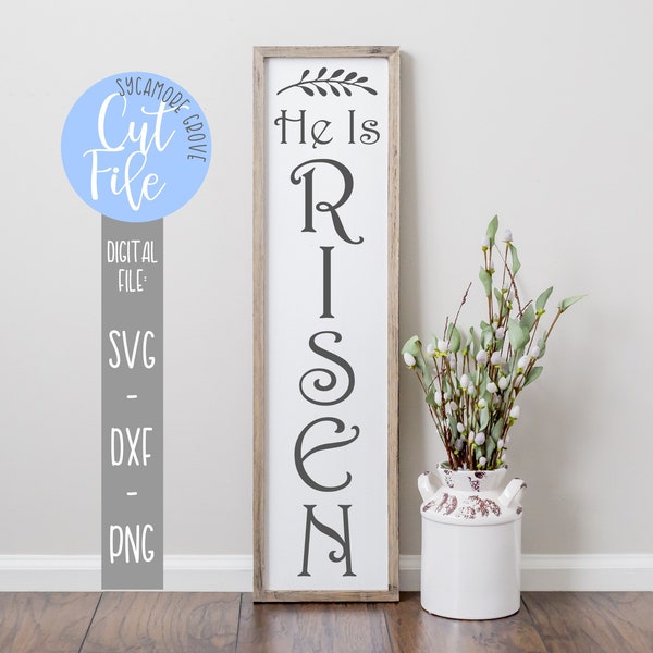 He is Risen Svg for Tall Sign - Etsy