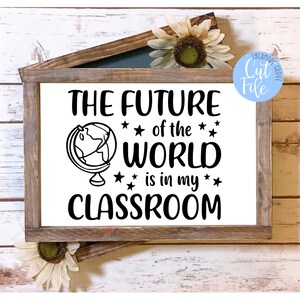 The Future of the World is in My Classroom SVG, First Day of School SVG ...