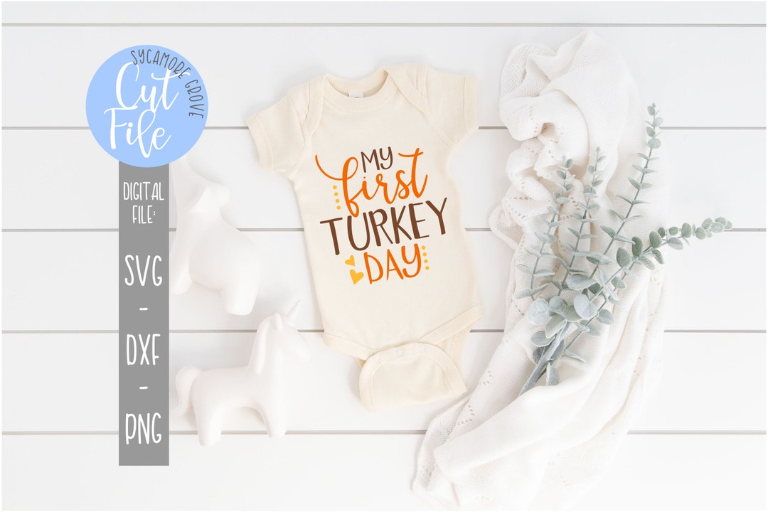 My First Turkey Day Svg Baby es First Thanksgiving Svg - Etsy.de