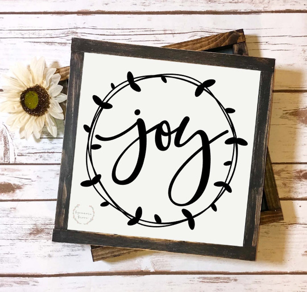 Joy SVG, Christmas SVG, Joy Wreath Svg, Christmas Wreath Svg, Christmas ...