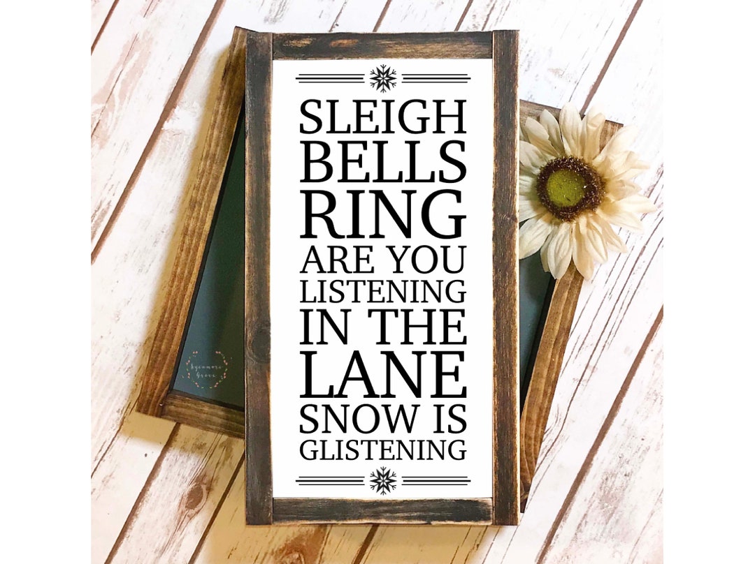 Sleigh Bells Ring Are You Listening, Christmas Cut File - Etsy