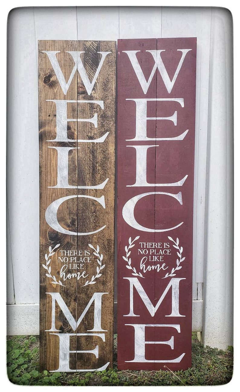 Wooden WELCOME Porch Sign Rustic Welcome Sign Farmhouse - Etsy