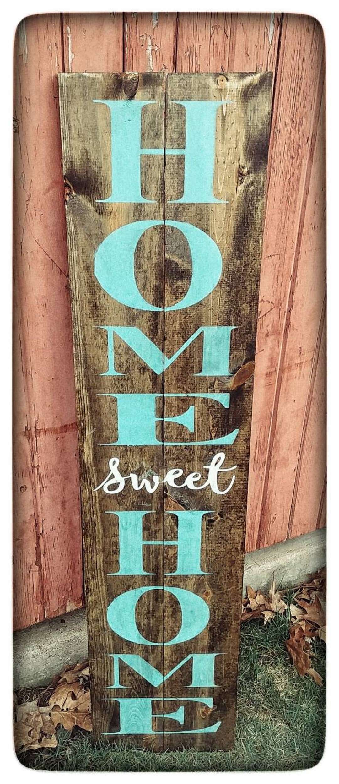 Rustic Wood Home Sweet Home Sign for Porch Rustic Welcome Sign ...