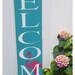Wooden WELCOME Porch Sign| Rustic Welcome Sign | Farmhouse Welcome Sign ...