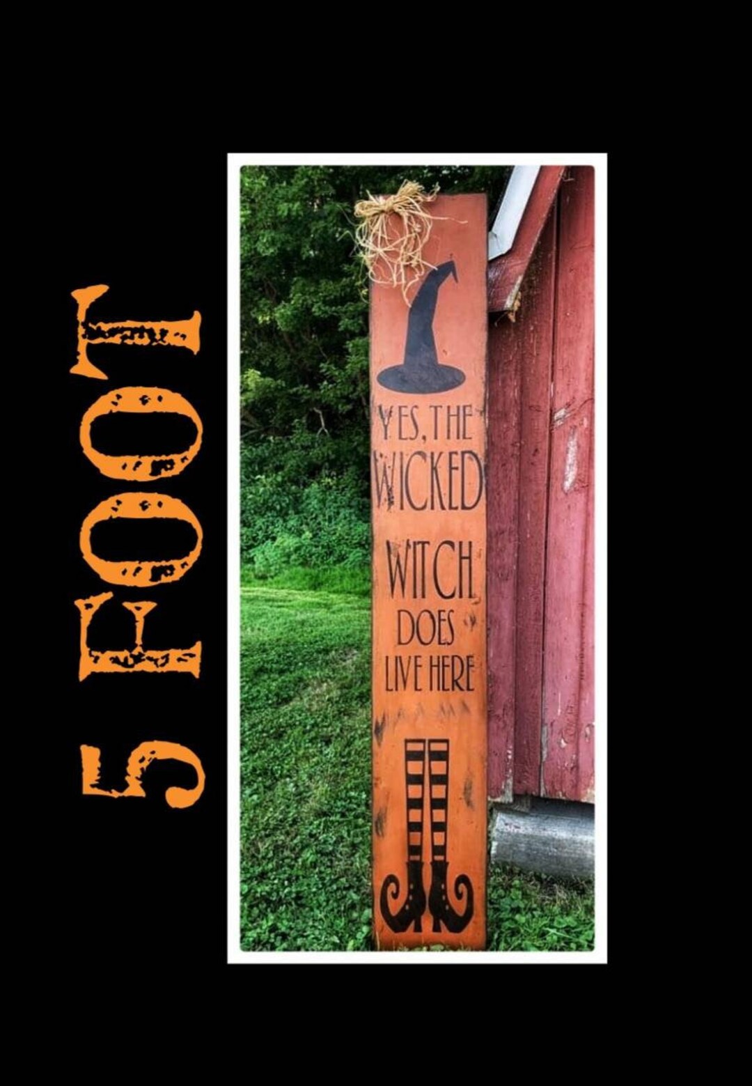 Wooden WELCOME Witch Porch Sign| Rustic Welcome Sign | Halloween ...