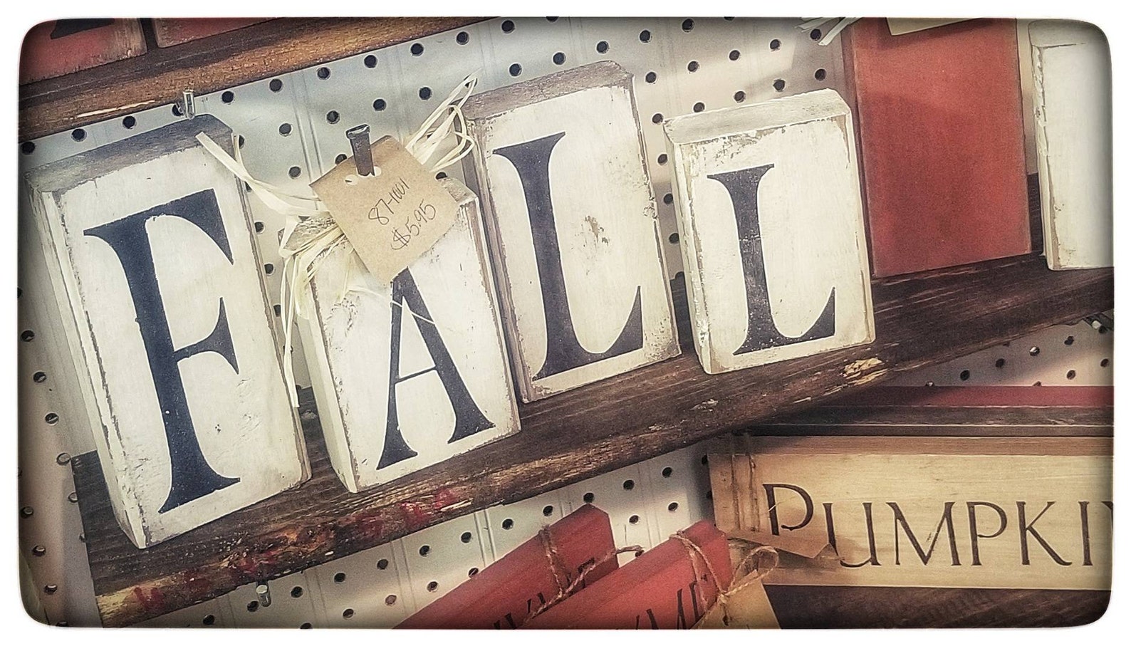 Rustic Fall Block Set FALL Rustic Welcome Sign Farmhouse | Etsy