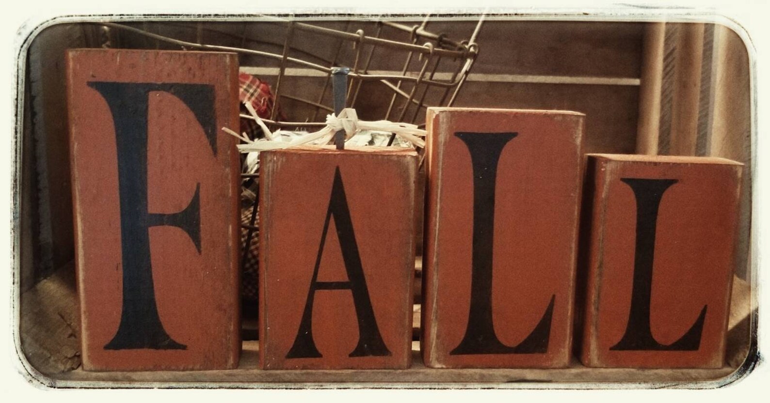 Rustic Fall Block Set FALL Rustic Welcome Sign Farmhouse - Etsy