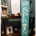 Wooden Spring Porch Sign Rustic Welcome Sign Farmhouse Welcome Sign ...